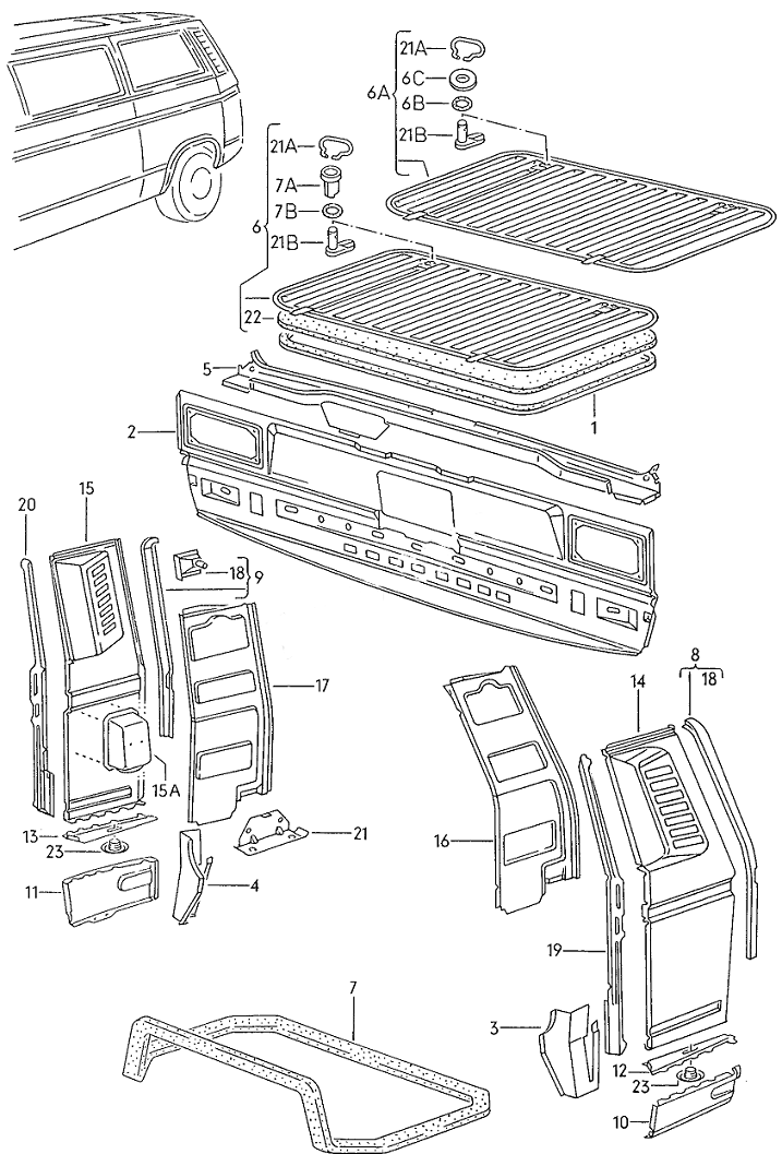Body Panels - Tail End & Engine Cover#N#– GoWesty