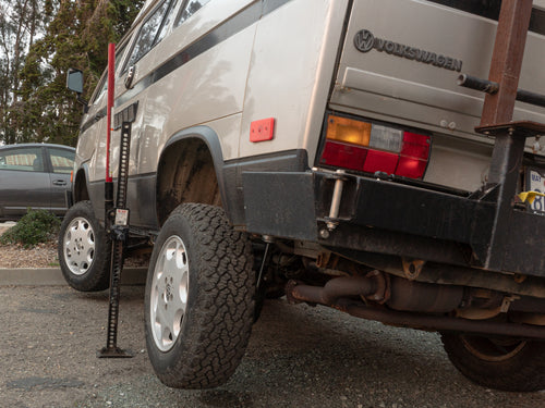 Rock Slider Rocker Panel Guards with Hi-Lift Jack Point [Vanagon] – GoWesty