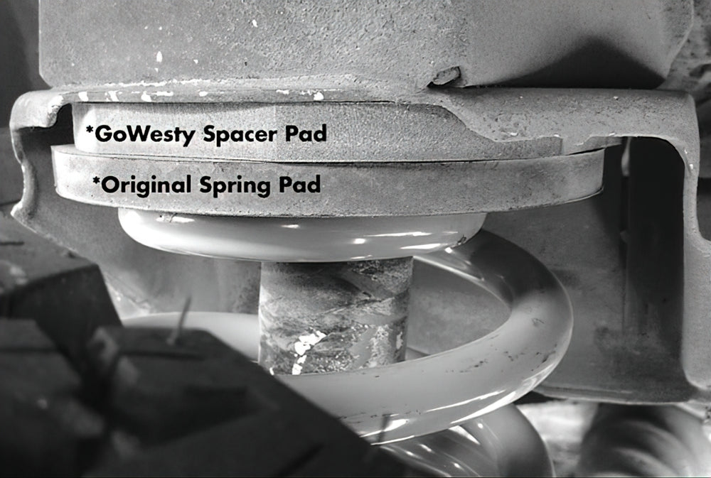 Spacer pad for rear coil spring – GoWesty