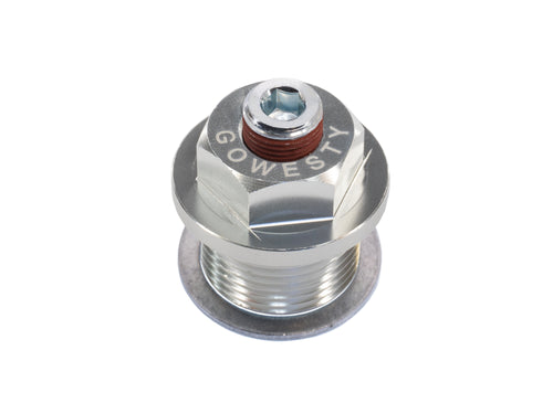 Oil pressure relief plug with external hex and threaded port – GoWesty
